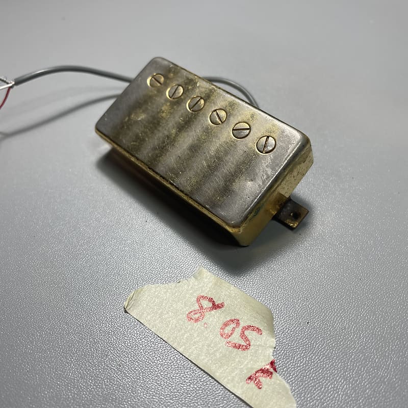 Maxon Humbucker Guitar Pickup Made in Japan 1970s - Gold | Reverb