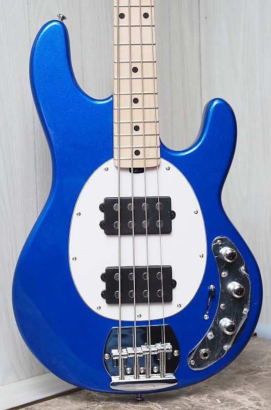 Sterling Stingray RAY4HH Electric Bass Guitar Cobra Blue | Reverb