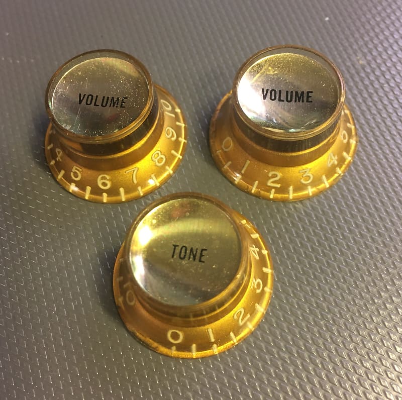 Gibson Reflector knobs 60's - Gold | Reverb