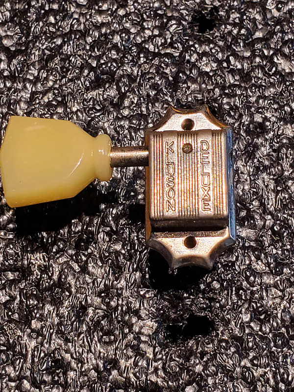 (#T344) Kluson Deluxe Double Line Chrome Tuner Treble Side | Reverb