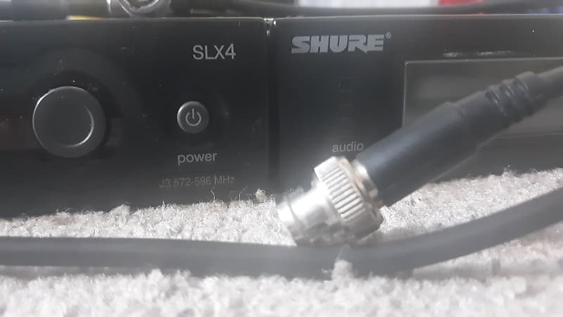 Two Blessed Shure SLX4= H5/J3 Wireless Receivers - Metallic | Reverb