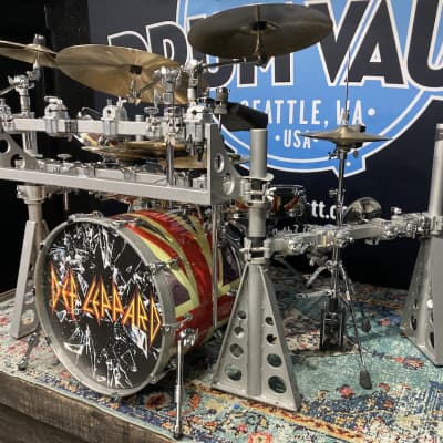 Rick Allen's Def Leppard 2016 Tour "Union Jack" Drum Kit. | Reverb