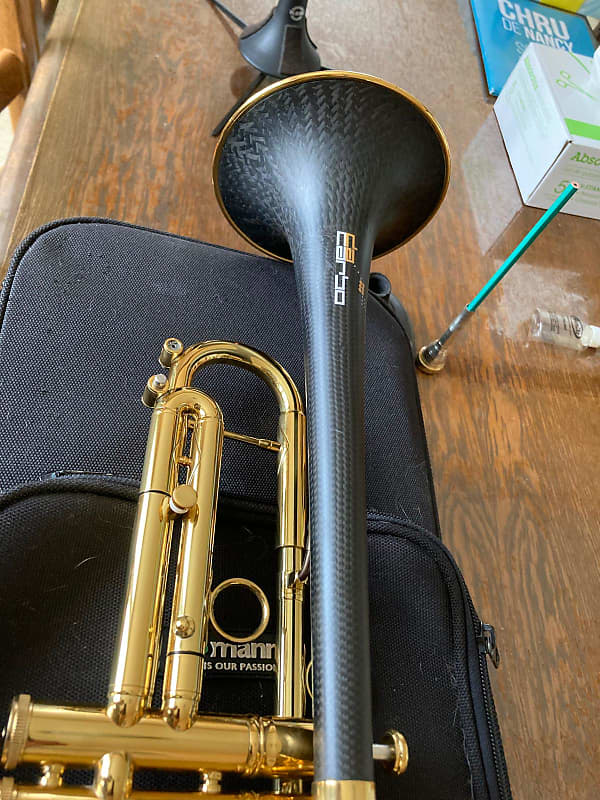 DaCarbo Unica Gold Plated and Carbon trumpet | Reverb