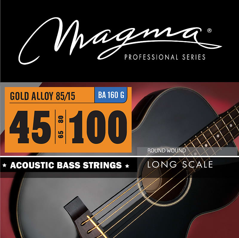 Magma Acoustic Bass Strings Medium Light - Bronze 85/15 Round | Reverb