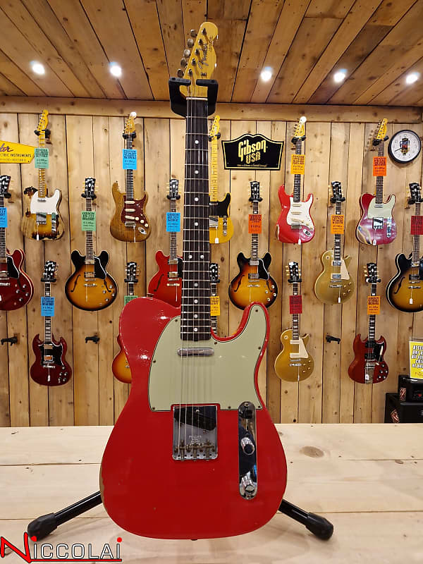 Fender Custom 1964 Telecaster Relic Aged Fiesta Red | Reverb