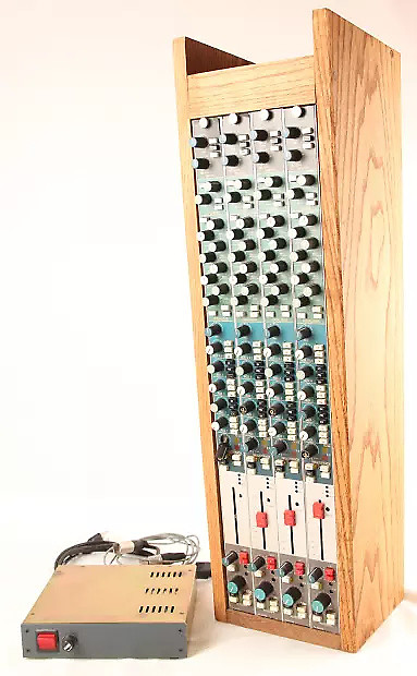 4 Neve 34136 Channel Strips In Wooden Rack (81 Series | Reverb