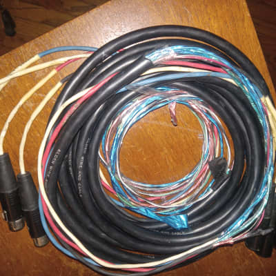 XLR 4 Channel Male to 3ft Female Black Rack Mount | Reverb