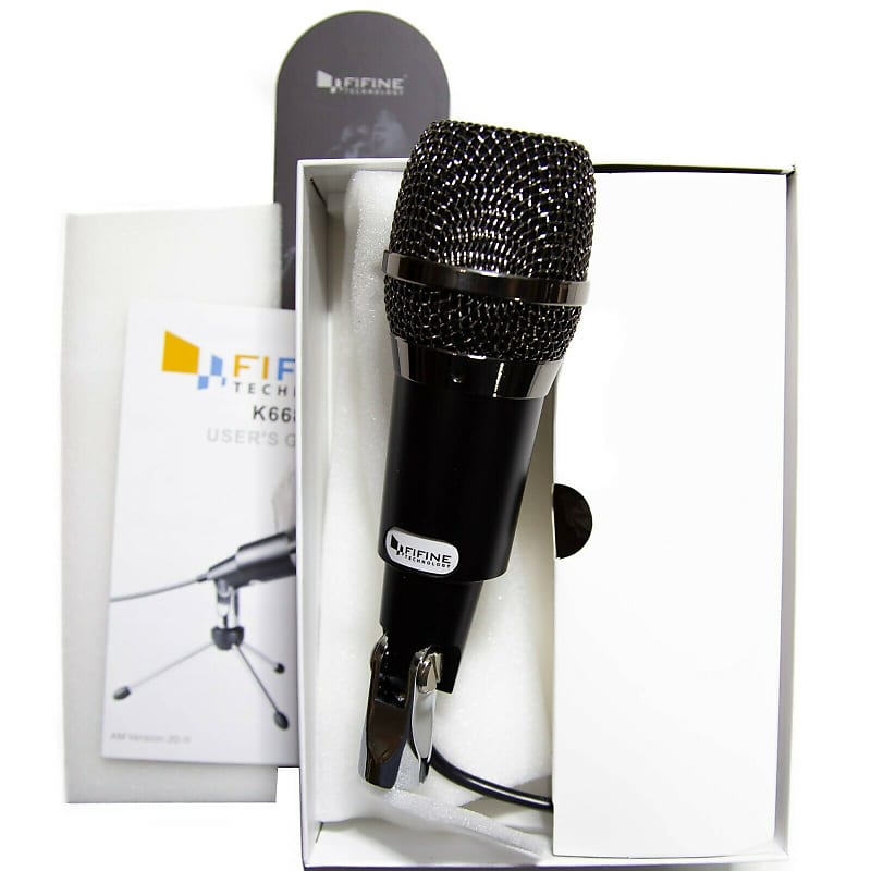 FiFine USB Condenser Microphone K668 Windows Mac Zoom Podcast | Reverb