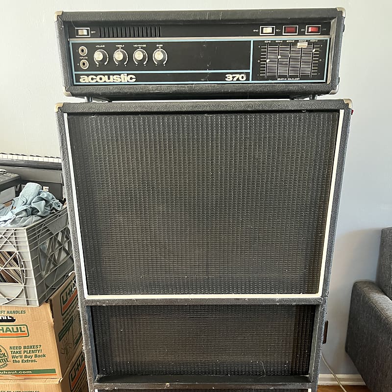 Acoustic 408 Cabinet (**Cabinet Only**) 1970s Black/Blue | Reverb