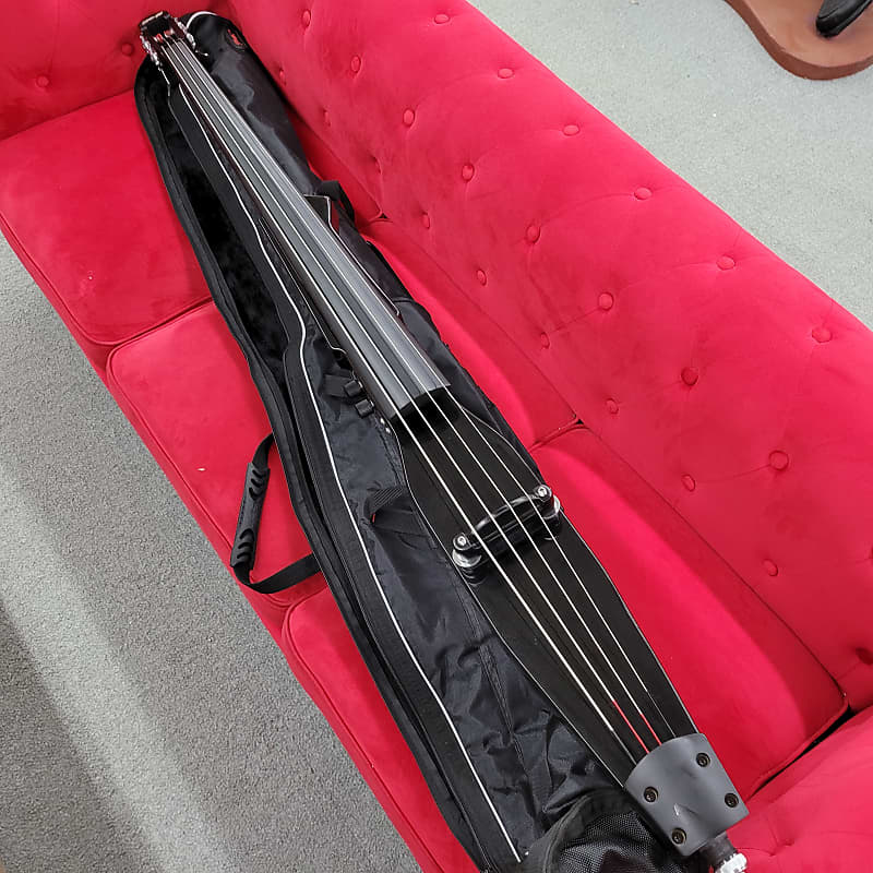 Stagg Electric Upright Bass with gigbag- Metallic Black | Reverb