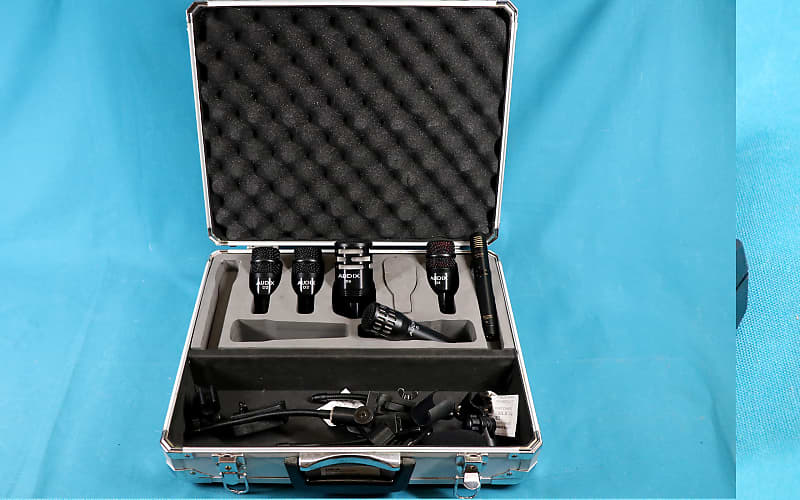 Audix 6 Piece Drum Mic set D2(x2) D6,D4,i5, ADX51 + Case | Reverb