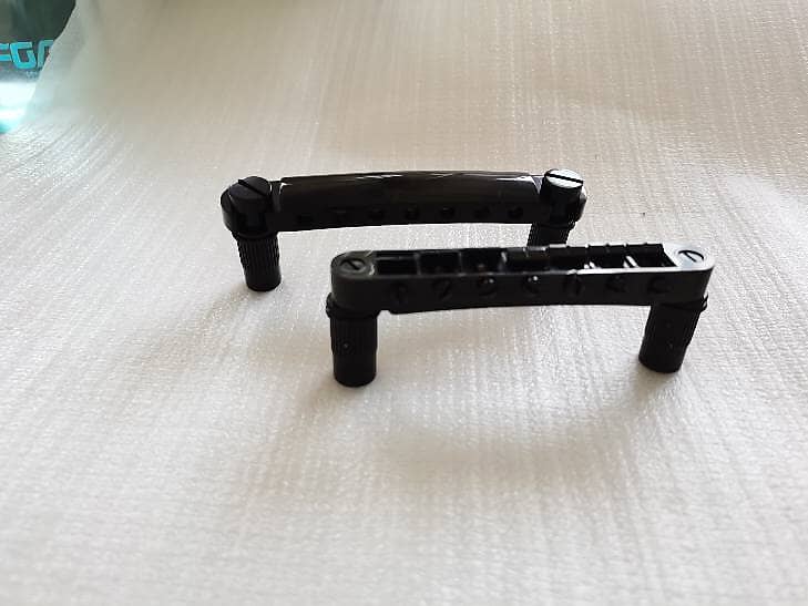 7 String Guitar Tailpiece and Tune O Matic Bridge in Black | Reverb