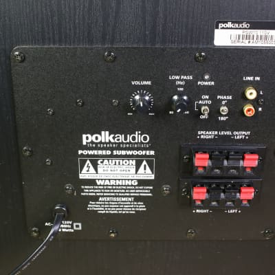Polk Audio PSW10 Sub Woofer - 100 Watts - Surround Sound - | Reverb