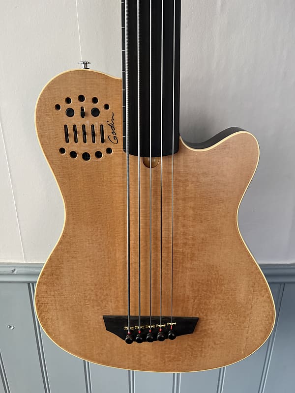 Godin A5 SA Fretless bass 2020 - Natural | Reverb