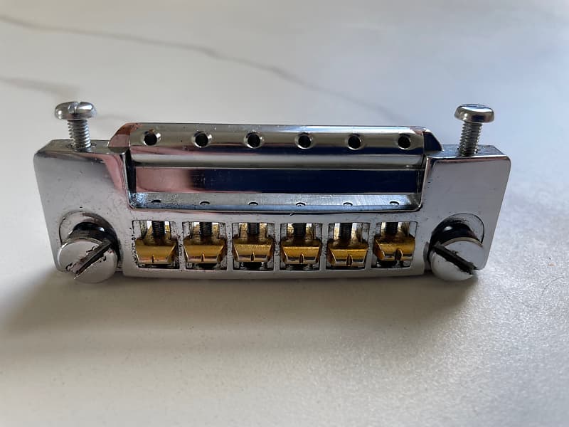 Schaller wraparound Bridge 455 1980's - chrome | Reverb