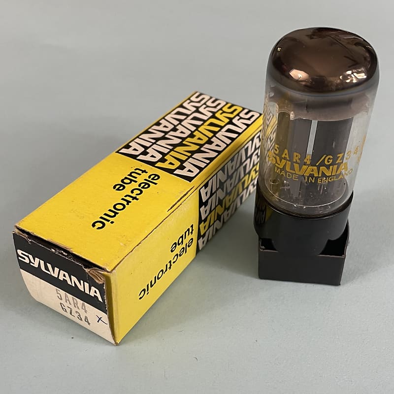 1970s Mullard / Sylvania 5AR4 GZ34 Vintage Rectifier Tube | Reverb