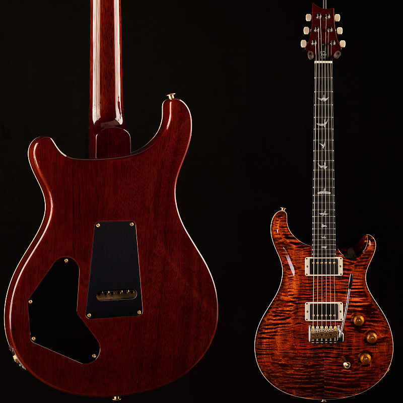 PRS DGT David Grissom Signature Wood Library Ebony Orange | Reverb
