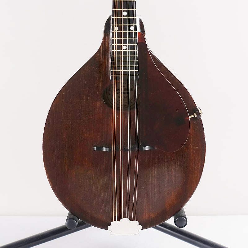 1924 Gibson Style A-Jr Junior Mandolin Brown CLEAN! with Case | Reverb