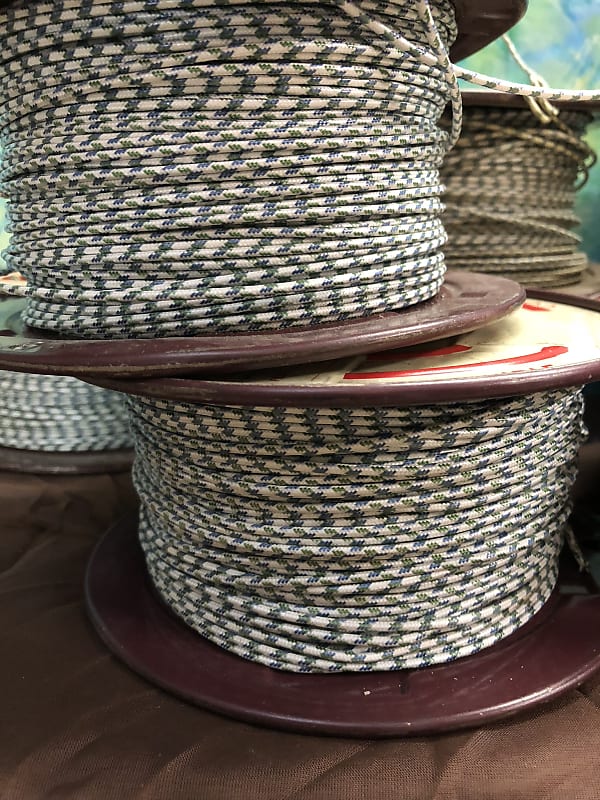 Vintage 25 FT Solid Single Conductor Insulated Cloth Covered | Reverb