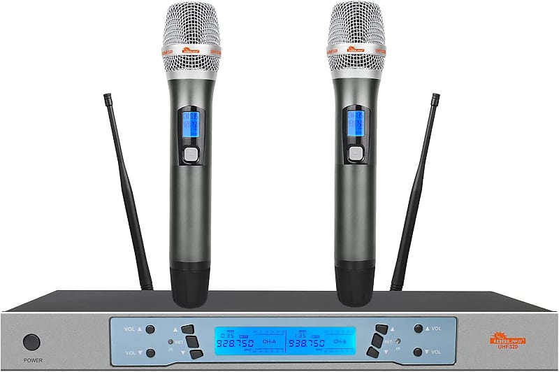 UHF Wireless Karaoke Microphone System Dual Professional | Reverb