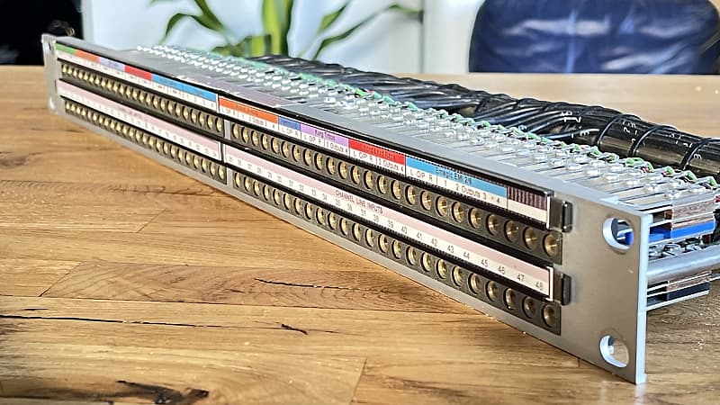 MM 2 x 96 channel 19” bantam patch bays. With neutrik cables. | Reverb