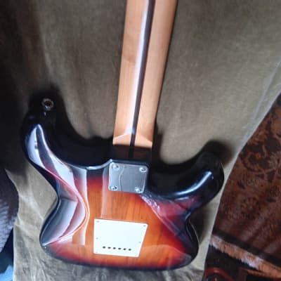 Johnson by AXL Left Handed Strat style Mid 90's - Tobacco | Reverb