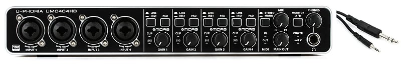 Behringer U-Phoria UMC404HD USB Audio Interface Bundle with | Reverb