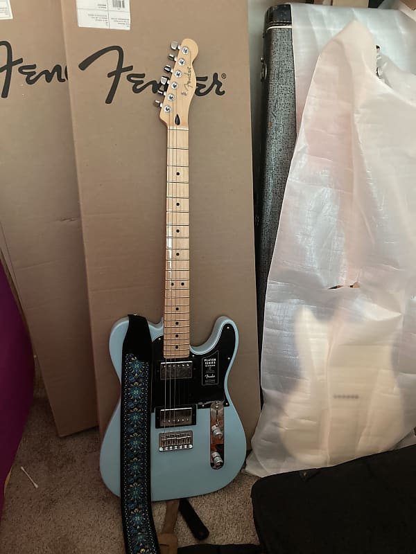 Fender Telecaster HH Brand New 2021 Daphne Blue with Maple | Reverb