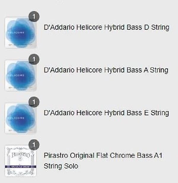 Upright Double Bass Strings: D'Addario + Pirastro | Reverb