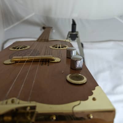 Custom Electric Cigar Box Guitar - Natural | Reverb