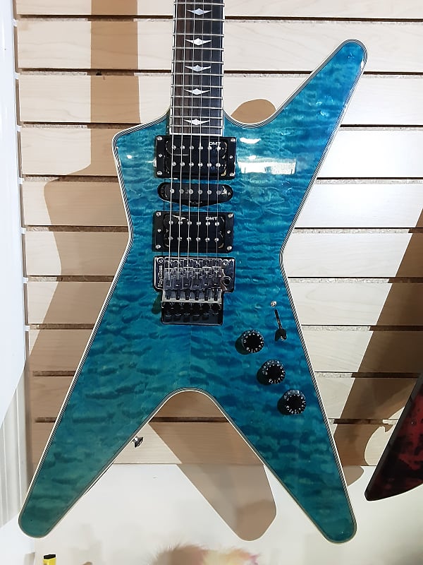 Dean Dime Bag Darrell LTD Edition W/Case 2014 Trans blue | Reverb