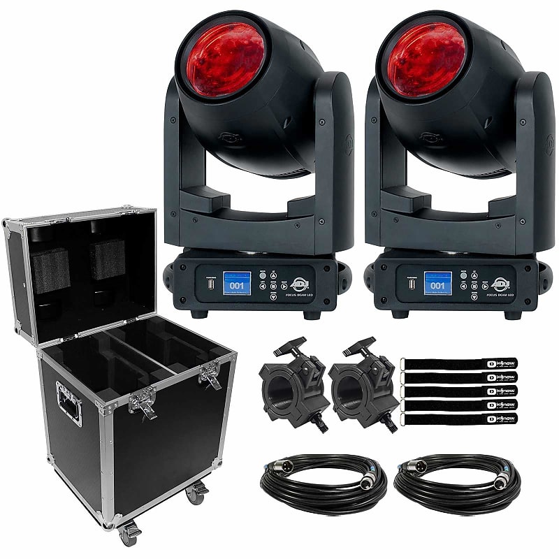ADJ ADJ Focus Beam LED Cool White Moving Head Lights Pair w | Reverb