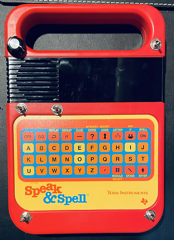 Texas instruments Speak and spell 80’s Orange Crush | Reverb
