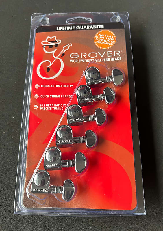 Lefty Left Handed Grover 406CL6 Mini Rotomatic Locking Tuners | Reverb