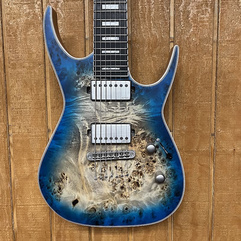Dean Exile Select 7 String Burl Poplar | Reverb