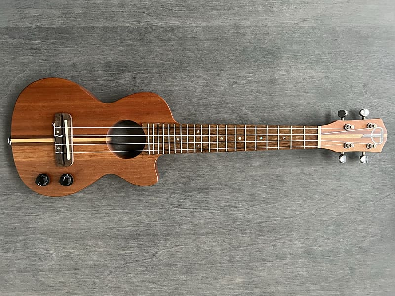 Teton Electric Solid Body Concert Ukulele w/ Teton Padded Gig | Reverb