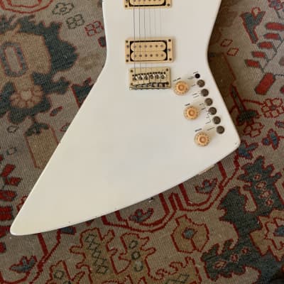 1980s Cort Effector electric guitar Explorer with built in | Reverb