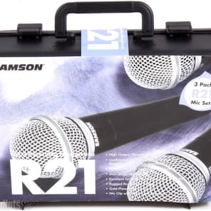 Samson R21 Cardioid Dynamic Vocal/Presentation Microphone (3 | Reverb