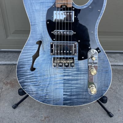 Custom Thinline Telecaster Guitar HSH Roasted Flame Maple | Reverb