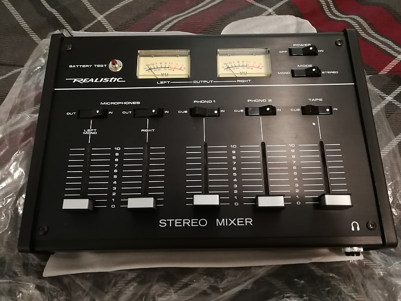 Radio Shack Realistic 32-1100A Stereo Mixer - Original Box | Reverb