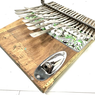 Electric African mbira thumb piano with three pickups The | Reverb
