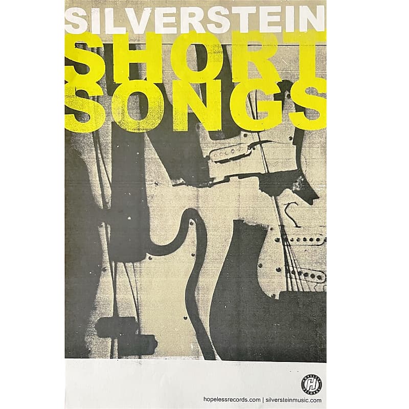 SILVERSTEIN - Short Songs Ed RARE Tour Poster! HAWTHORNE | Reverb