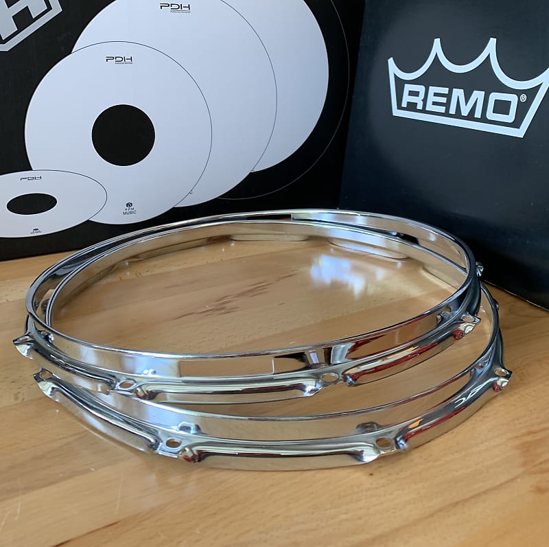 Snare Drum 14" 10-Lug 2.3mm Triple-Flanged Steel Hoops - Pair | Reverb