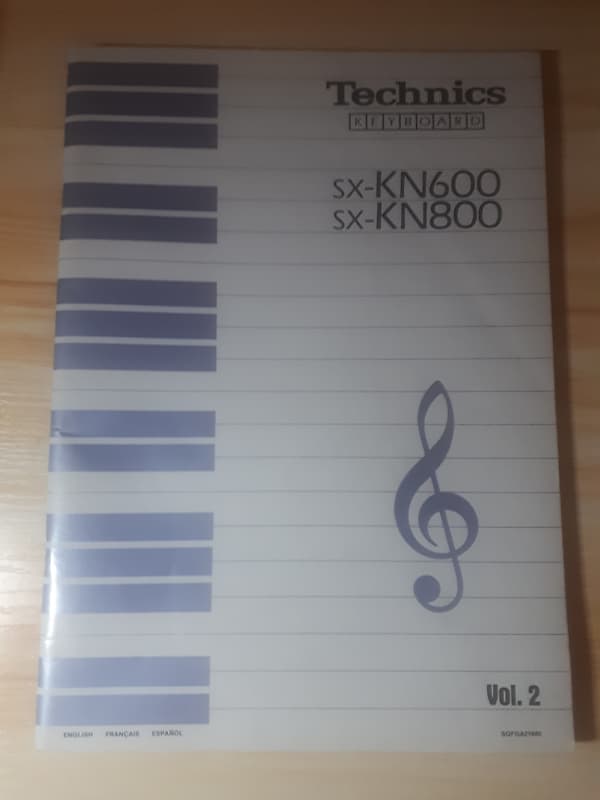 Technics Keyboard SX-KN600 SX-KN800 Volume 2 in English | Reverb