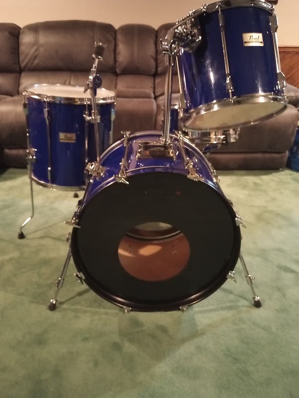 Pearl Export -Pro Series 4 Piece Shell Pack 1990's Blue | Reverb