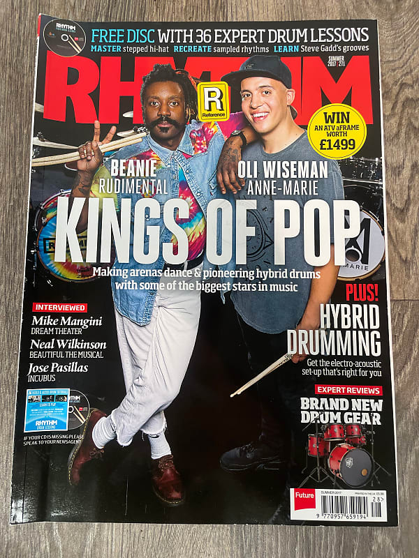 Rhythm Drum Magazine: Kings of Pop / Issue 271 / Summer 2017 | Reverb