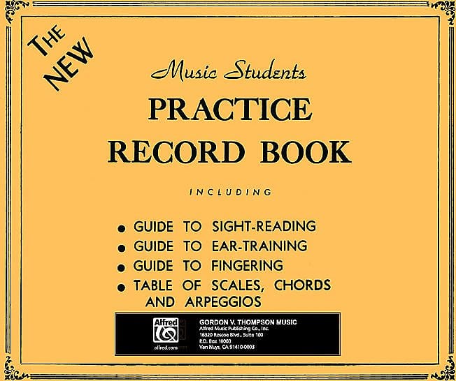 The New Music Students Practice Record Book | Reverb