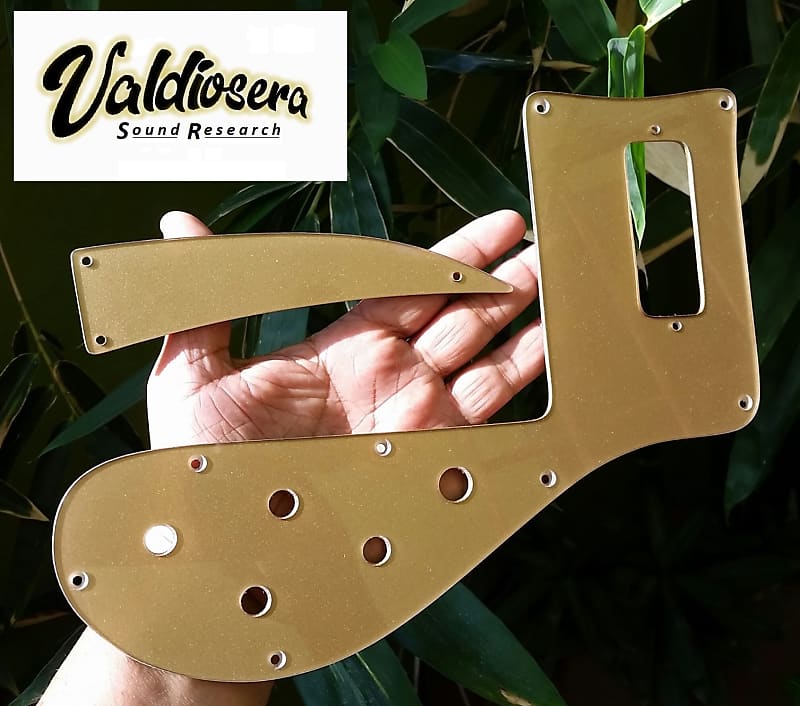 Aftermarket Hand made custom pickguard & TRC in GOLD | Reverb UK