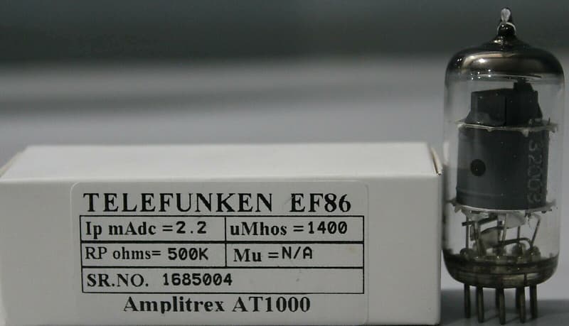 NEW Telefunken EF86 Grey Shield Made in Germany Amplitrex | Reverb