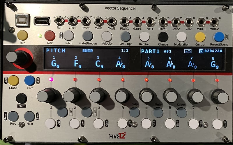 Five12 Vector Sequencer - Silver | Reverb